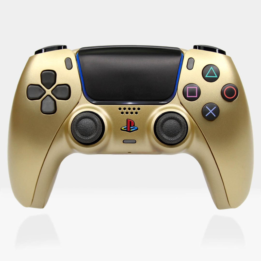 Classic Gold Sony X Killscreen Dualsense Playstation 5 Metallic Retro ...
