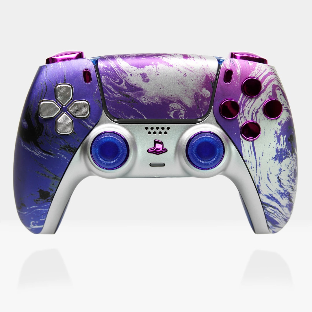 Killscreen Viocid Sony Dualsense Playstation 5 Purple Blue Silver PS5 ...