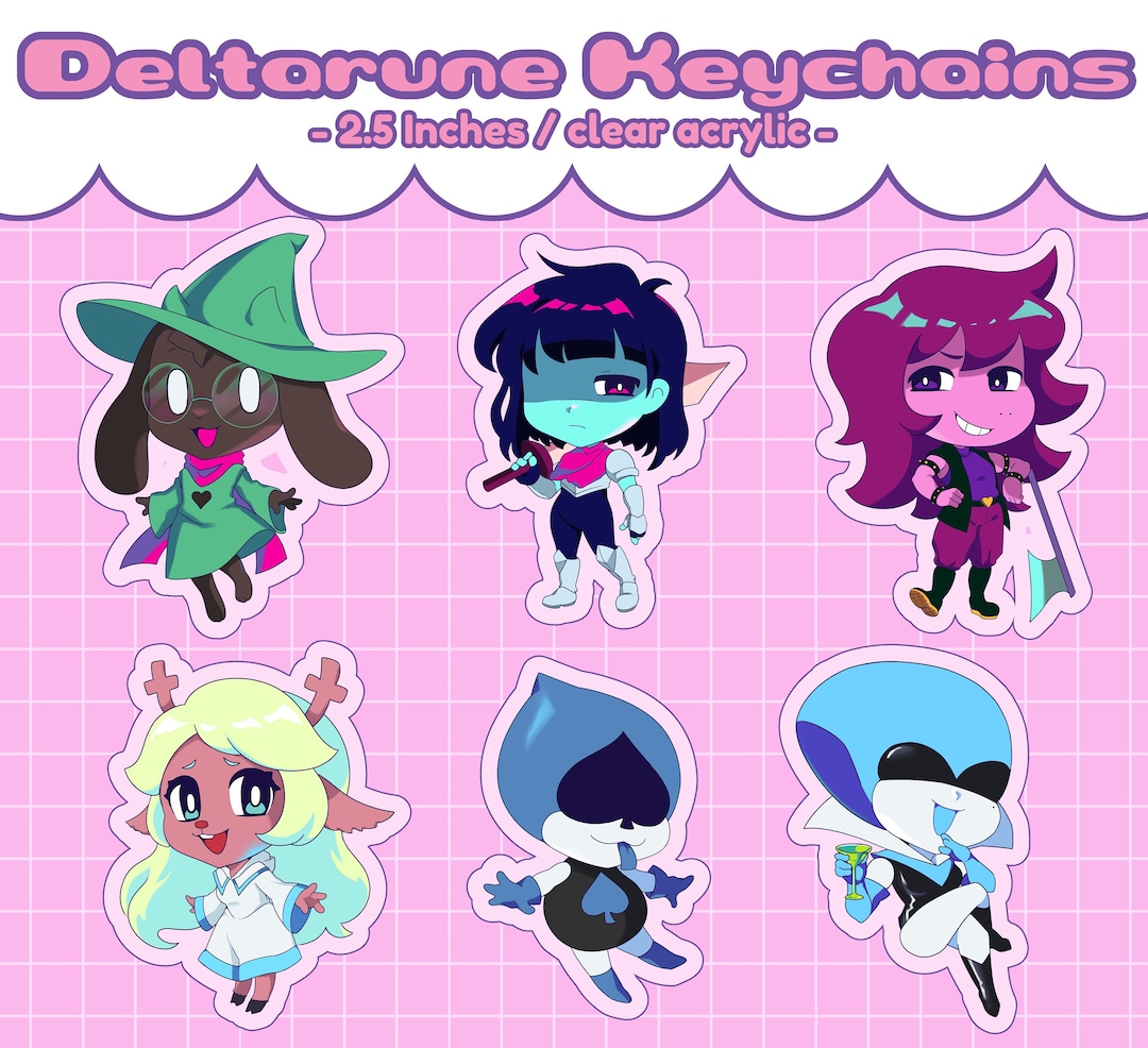Deltarune Keychains Kris, Susie, Ralsei, Noelle, Lancer, Queen - Etsy