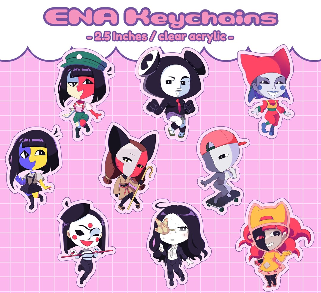 ENA Chibi Keychains - Etsy
