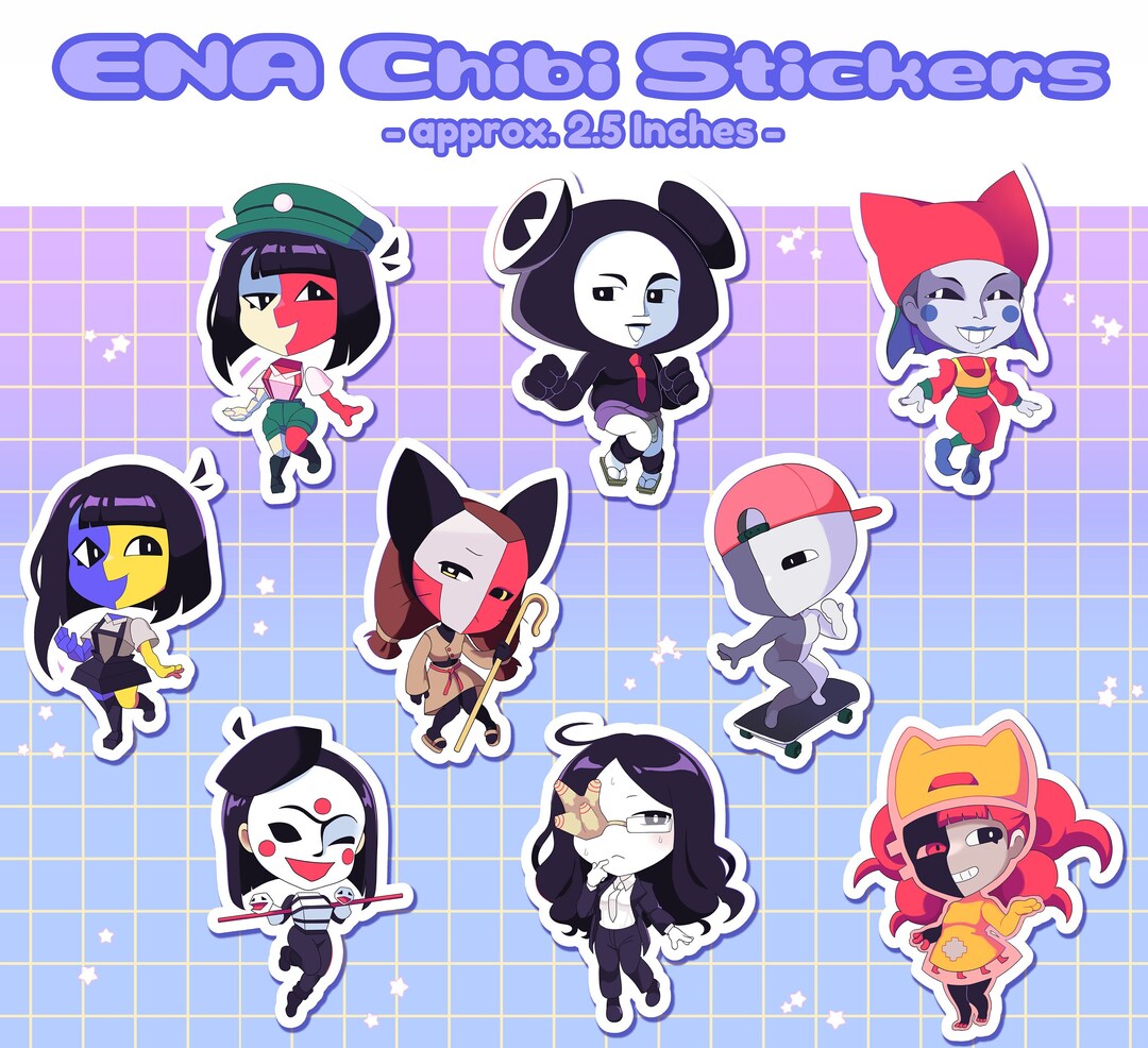 ENA Chibi Stickers - Etsy