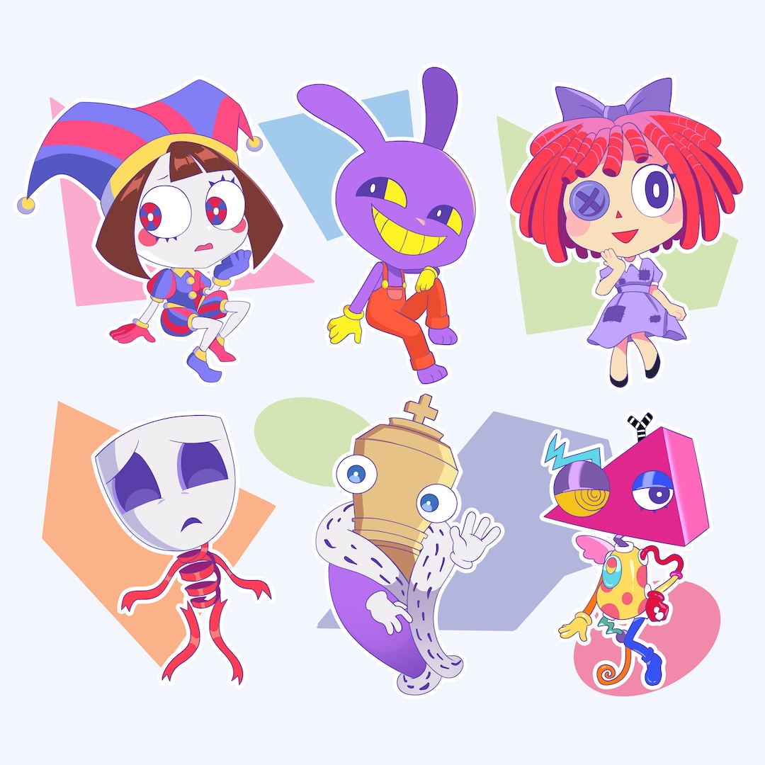 The Amazing Digital Circus Keychains | Pomni, Ragatha, Jax, Kinger ...