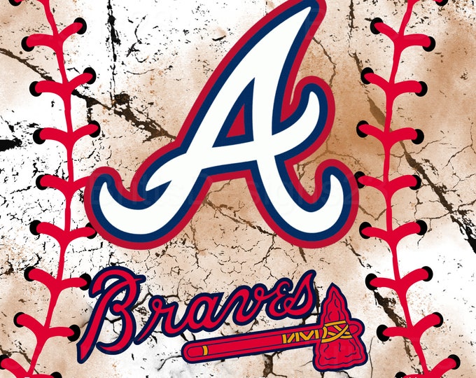Braves Brushstroke PNG - Etsy