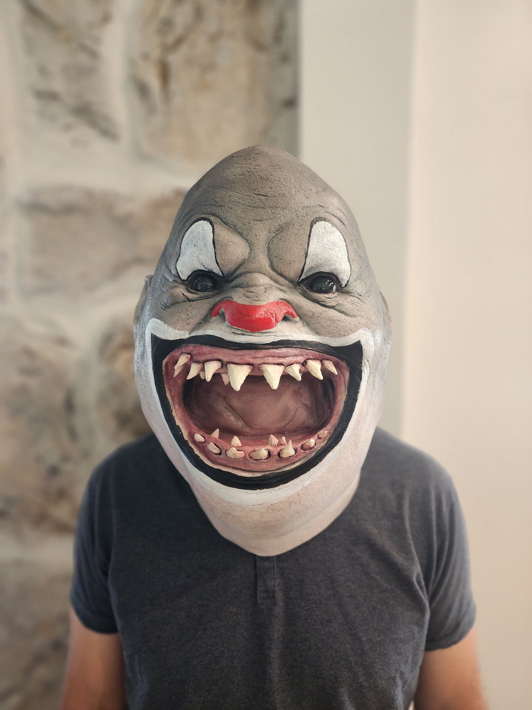 Clown Shark Latex Mask - Etsy