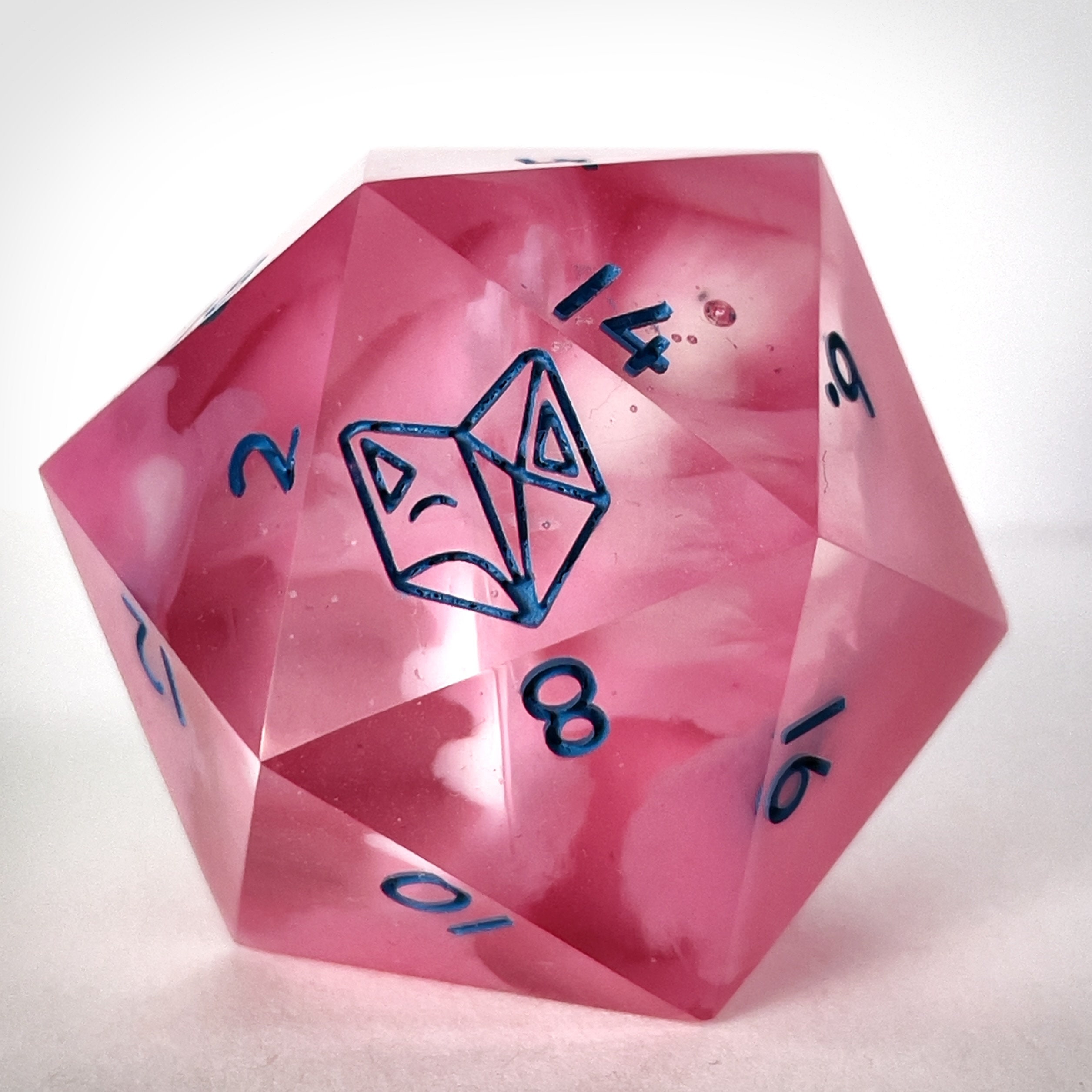 Bubble Gum B Grade Chonk 35mm D20 Sharp Edge Dice For Dnd Etsy