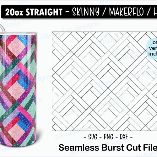Repeating Brick Walls Burst Tumbler Template for 20oz Skinny - Etsy
