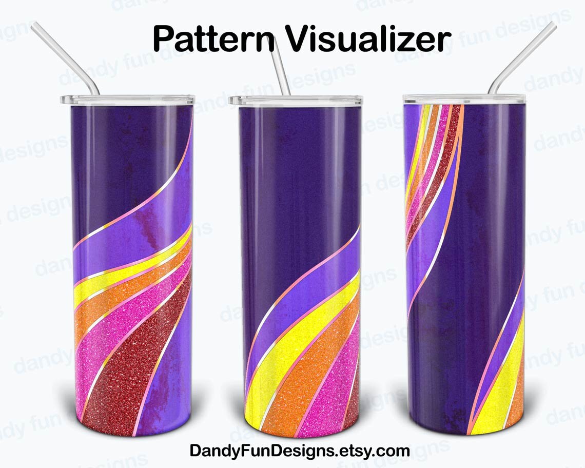 Swirl Twirl Burst Tumbler Templates Mini Bundle for 20oz Skinny ...