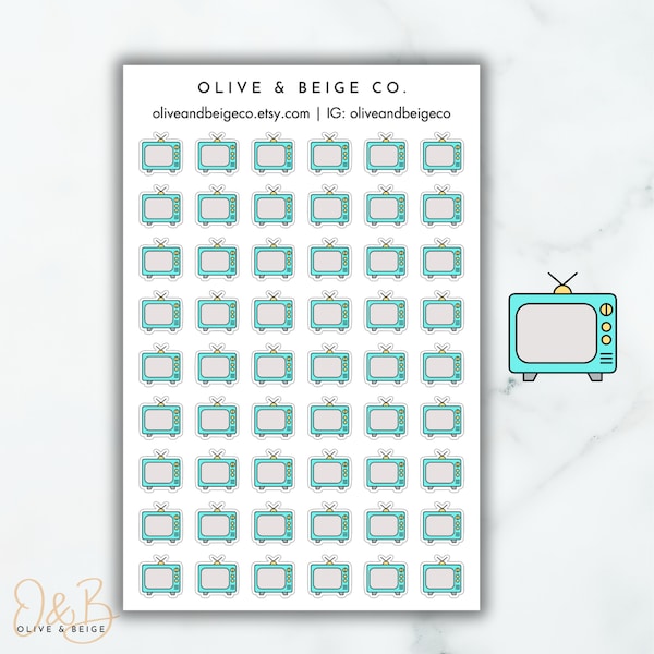 Television Stickers - Etsy