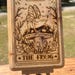 Tarot Card Wood Engraving-the Frog - Etsy