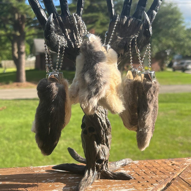 Rabbits Foot Keychain - Etsy