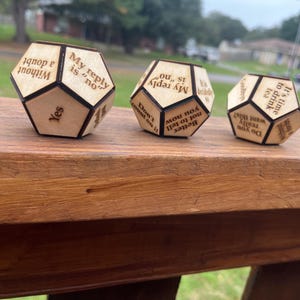 Wooden Magic Dice - Etsy