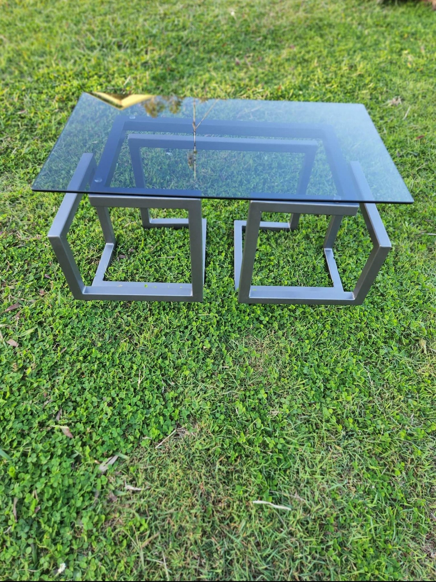 Infinity Designed Coffee Table Made From 25mm RHS Galvanised Steel ...