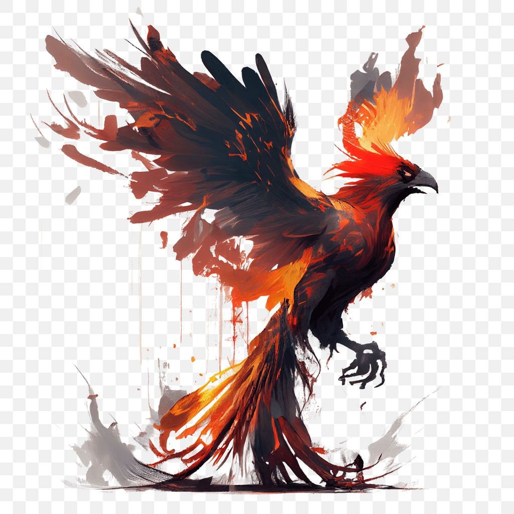 Phoenix Clip Art Phoenix Clipart Phoenix Transparent PNG - Etsy
