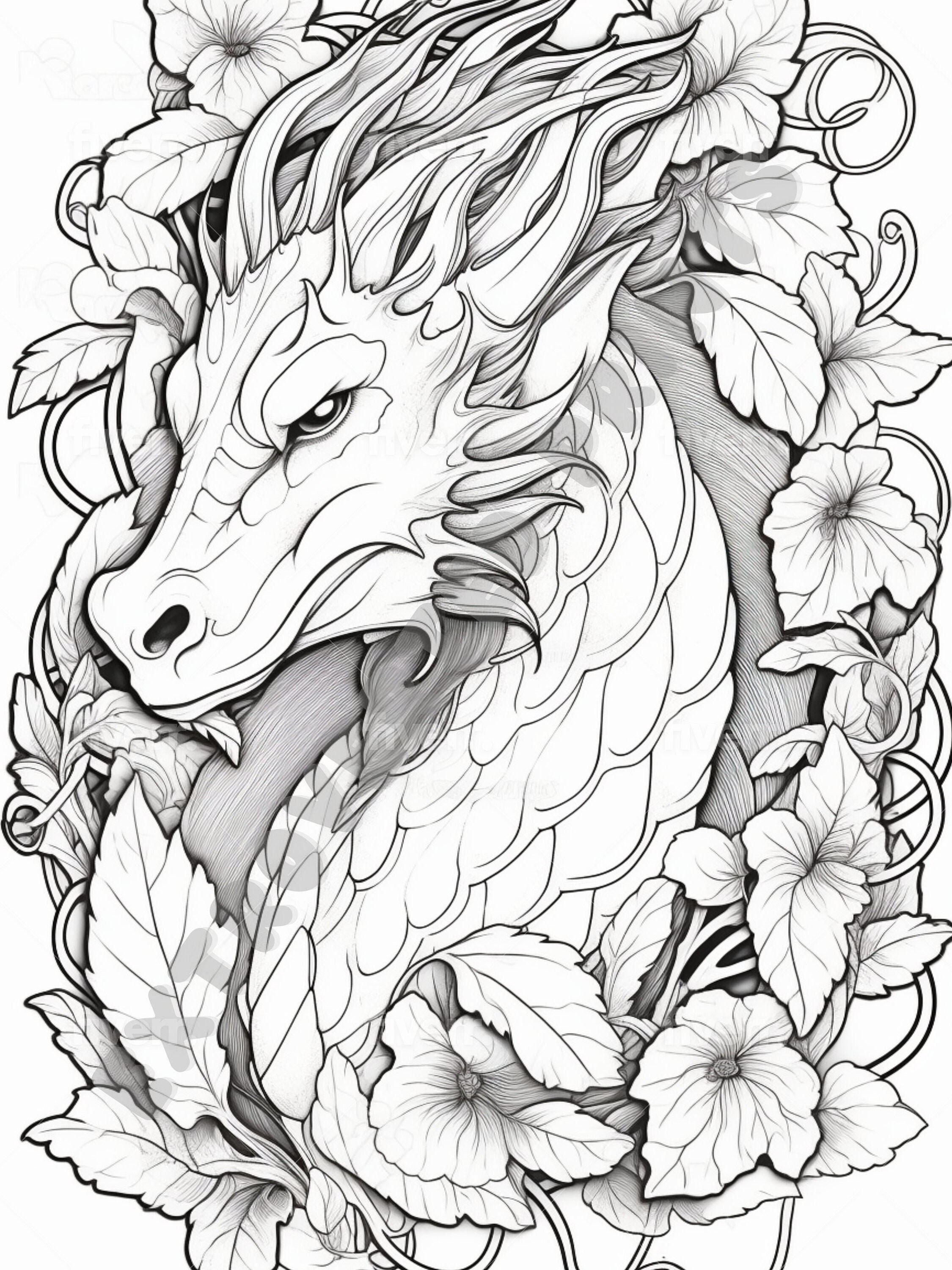 Meraxes Dragon Coloring Page for Kids and Adults Who - Etsy Canada