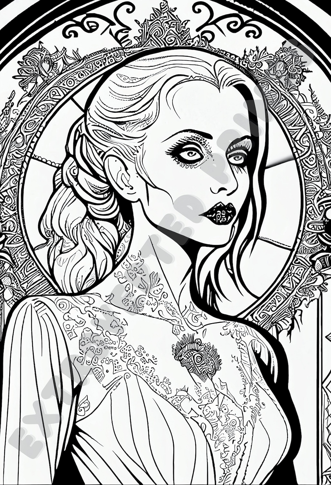 Queen Sally Coloring Page for Kids and Adults Who Experience ADHD ...