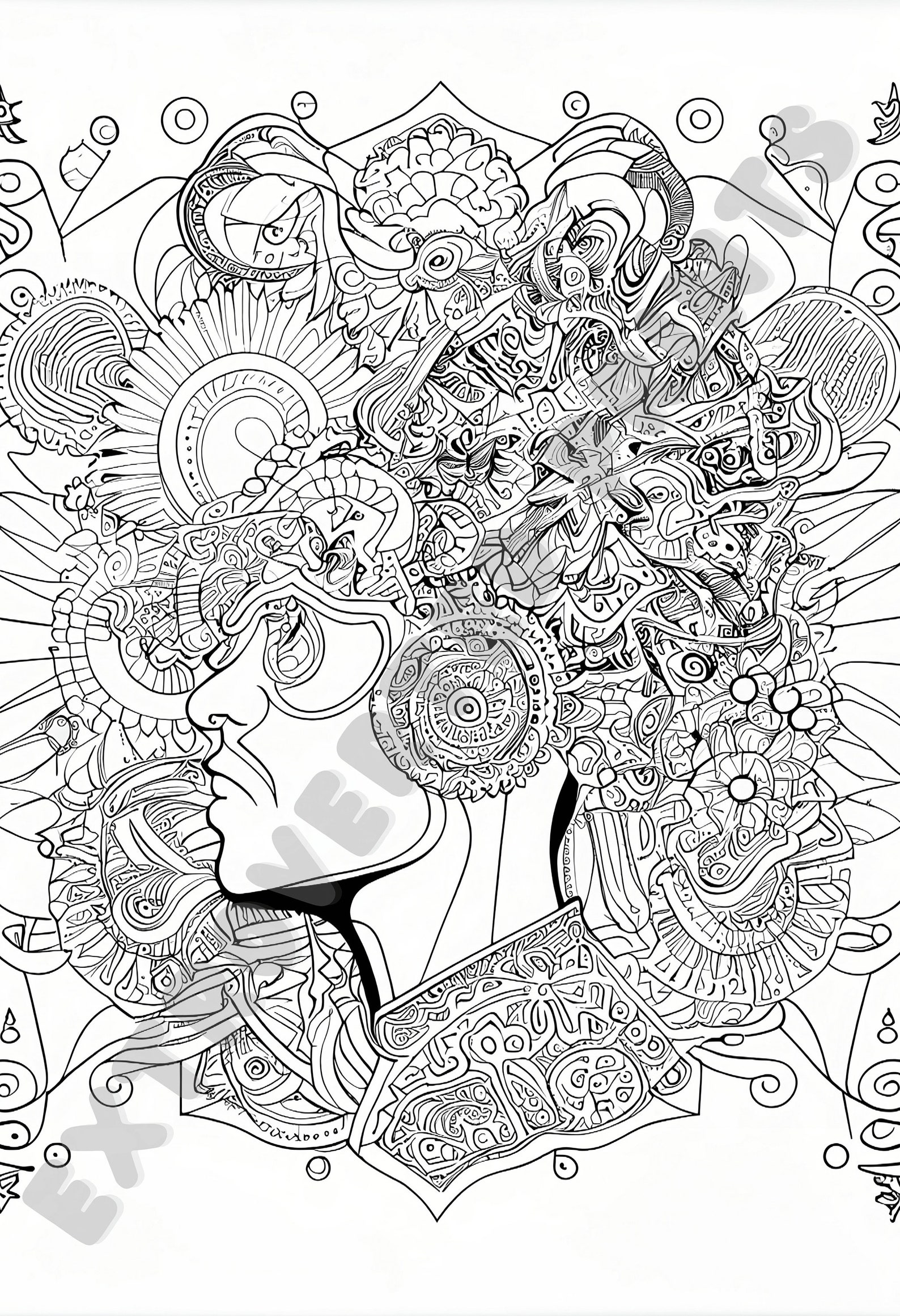 A Curious Mind Coloring Page for Kids and Adults Who Experience ADHD ...