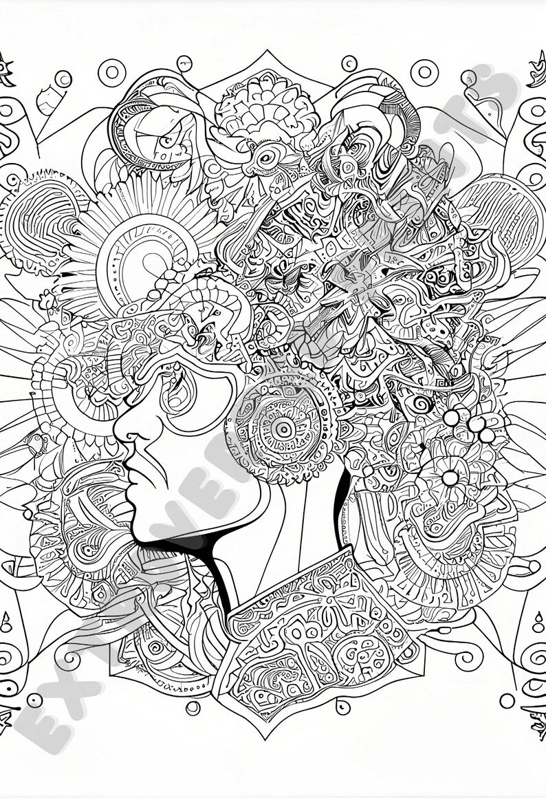A Curious Mind Coloring Page for Kids and Adults Who Experience ADHD ...