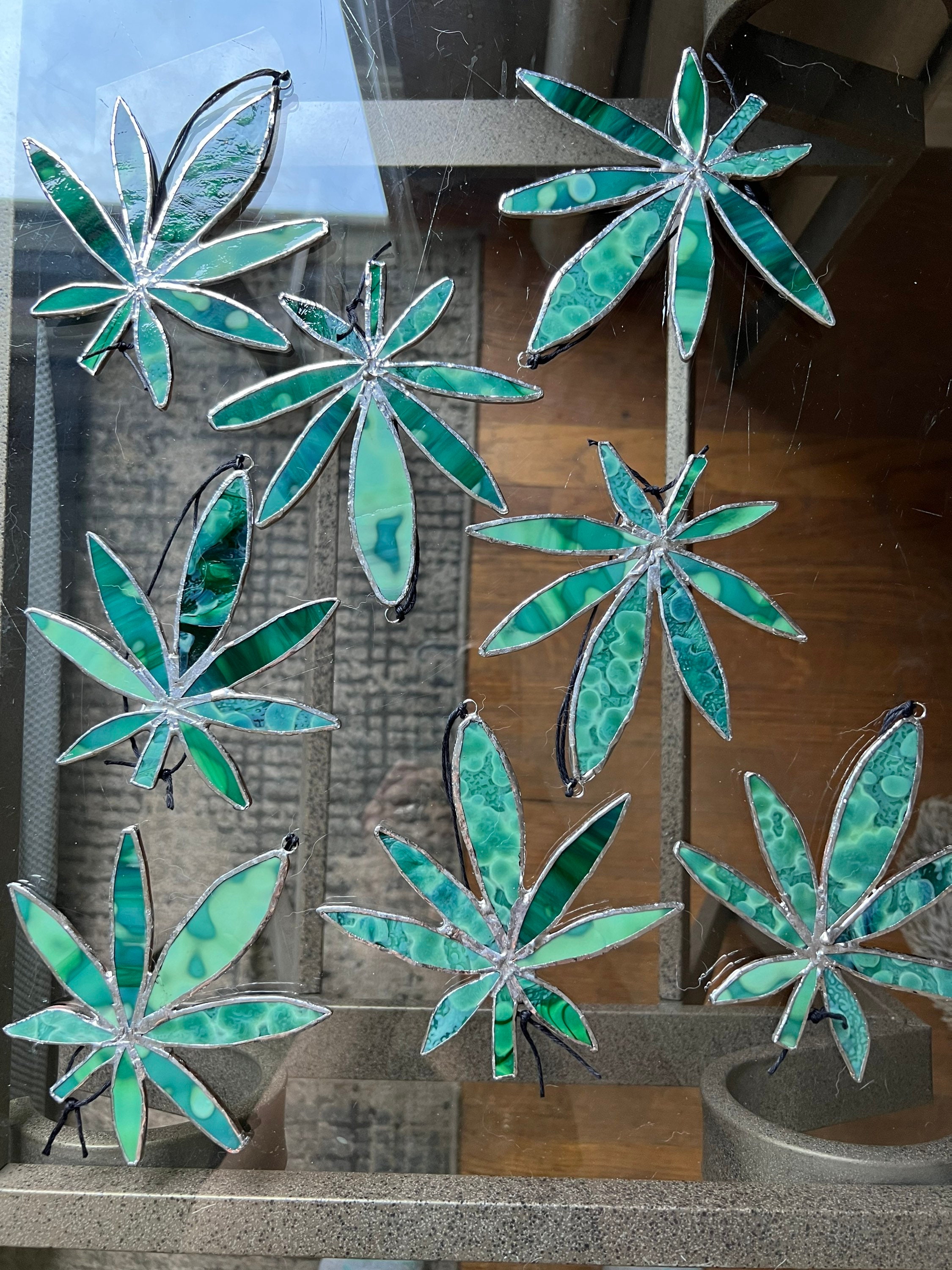 Stained Glass Pot Leaf - Etsy