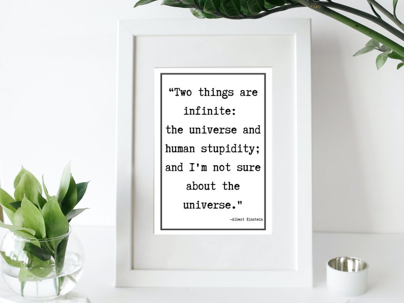 Albert Einstein Printable Quote - Etsy