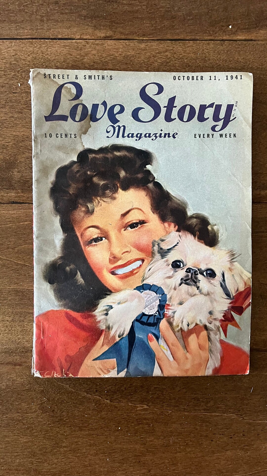 October 1941 "love Story" Pulp Magazine - Etsy