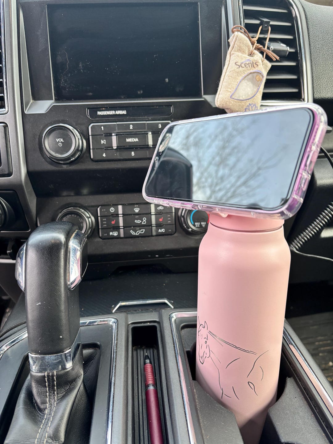Water Bottle With Cell Phone Holder, Personalized Water Bottle ...