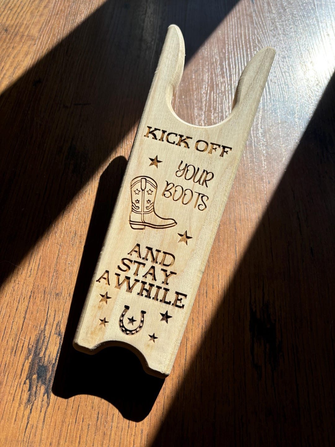 Custom Wood Boot Jack, Customized Boot Jack, Personalized Boot Jack ...