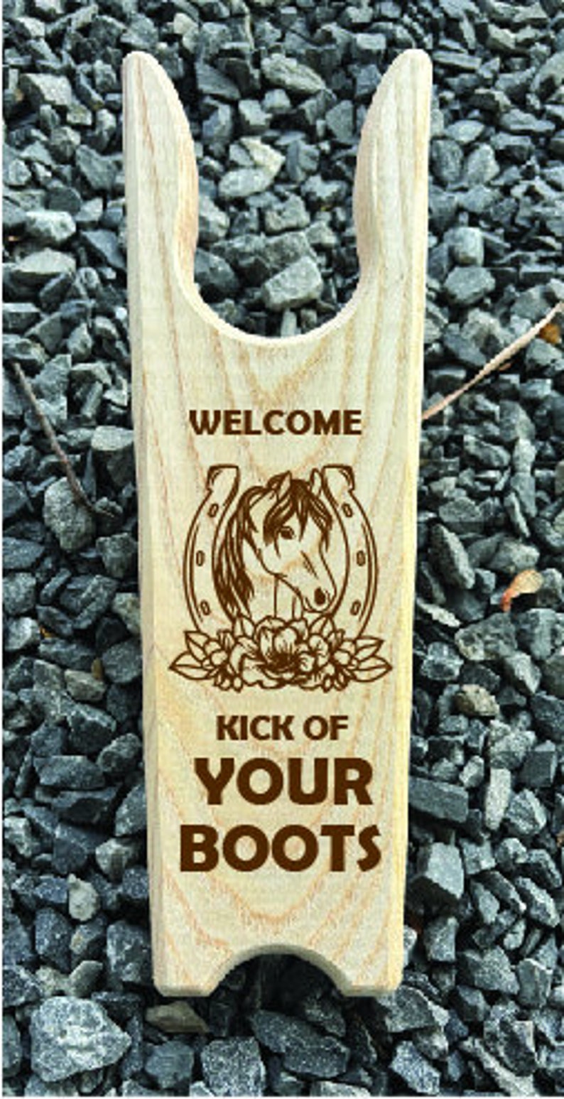 Custom Wood Boot Jack, Customized Boot Jack, Personalized Boot Jack ...