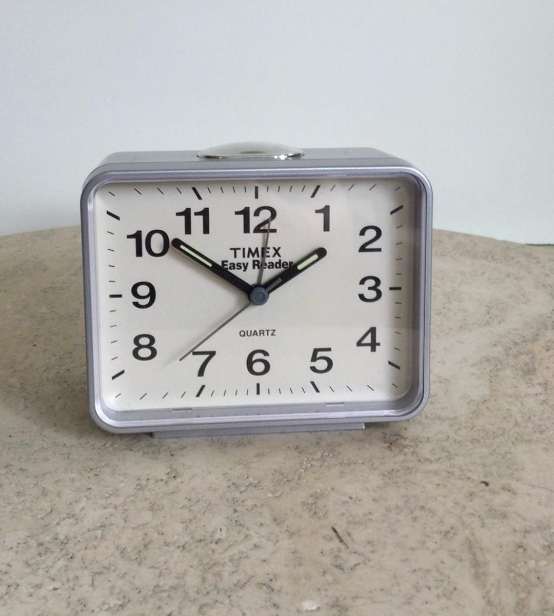 Vintage Timex Alarm Clock Silver - Etsy