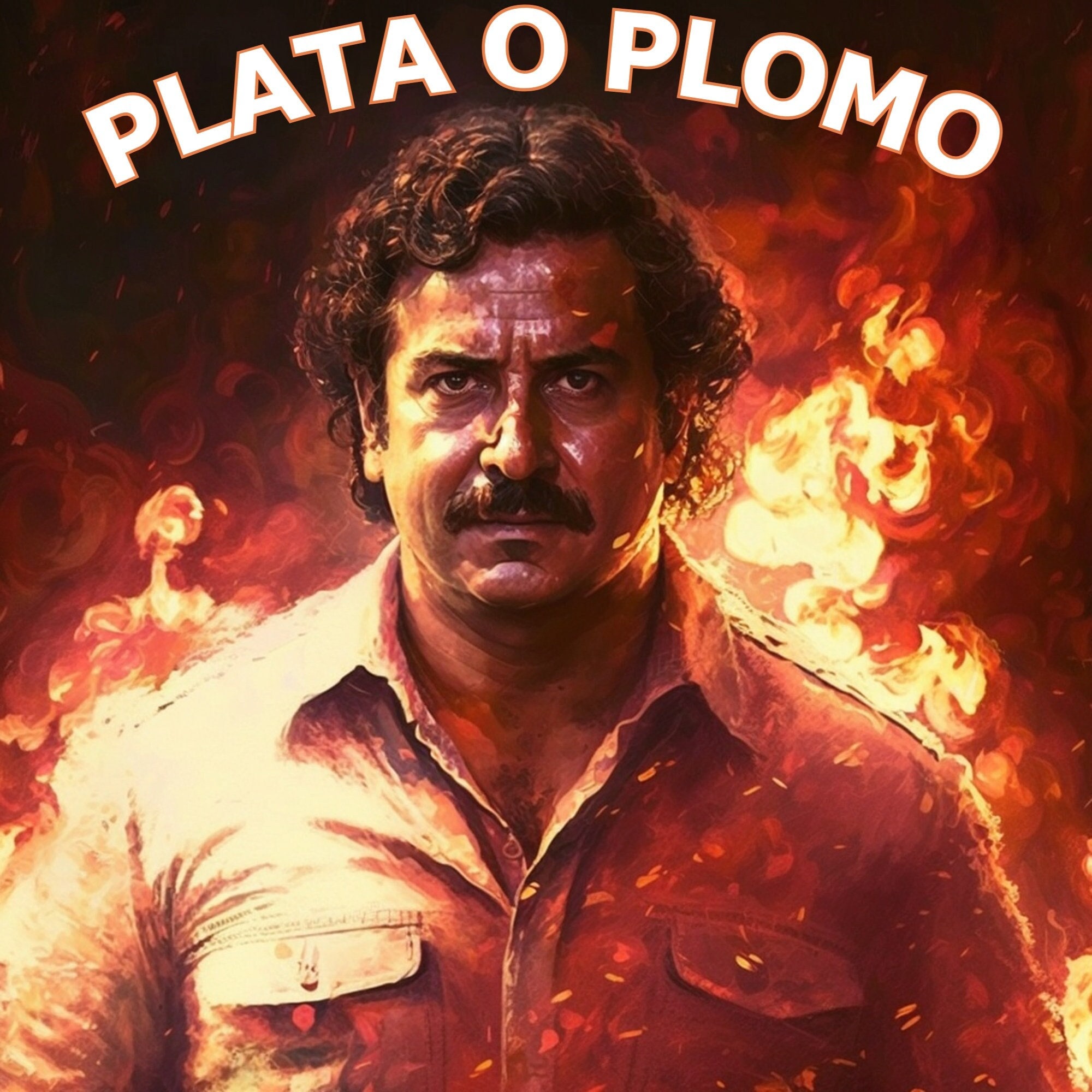 Pablo Escobar Art TRANSPARENT PNG Plata O Plomo Digital DOWNLOAD - Etsy
