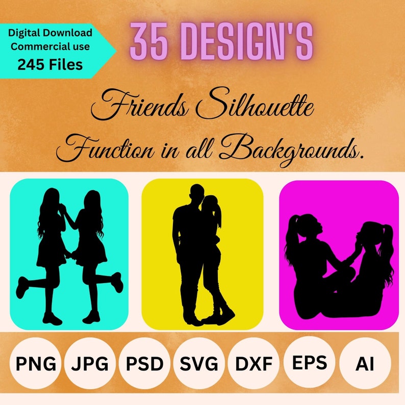 Ultimate Svg Bundle Girlfriends Et Friendship Instant Download For