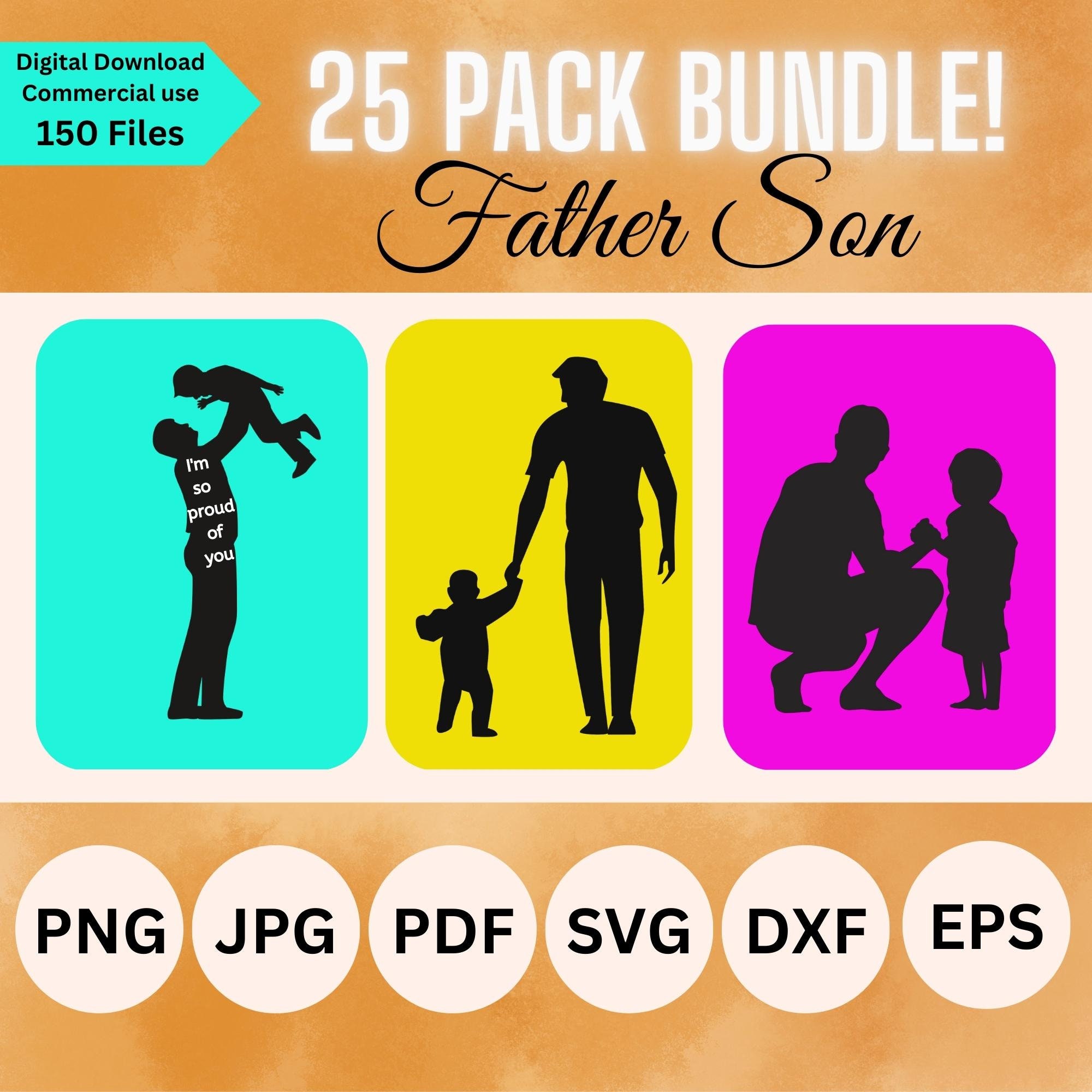 Father Son SVG, Dad & Toddler, Father's Day, Instant Download, Cricut ...