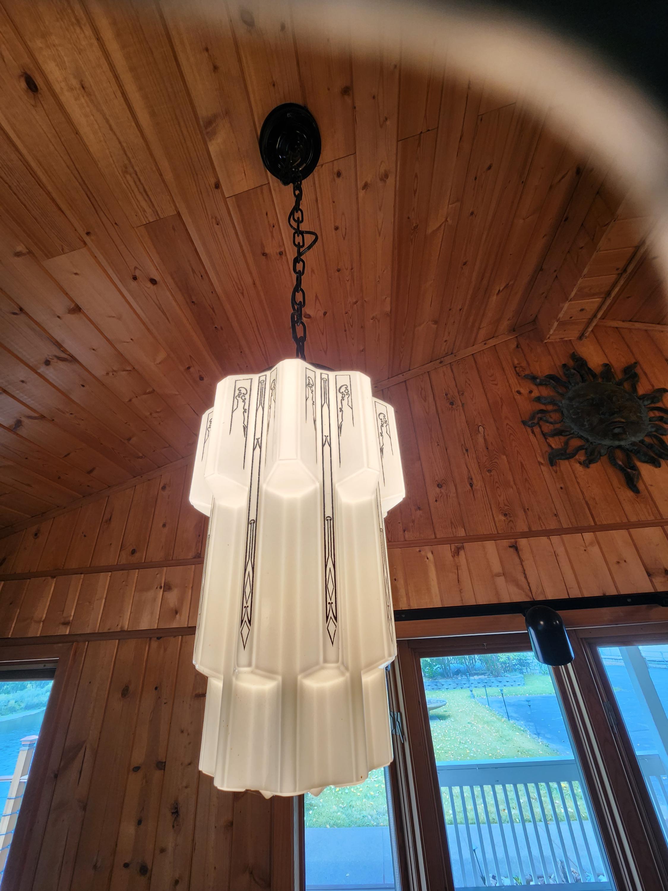 Classic Art Deco Skyscraper Chandelier - Etsy