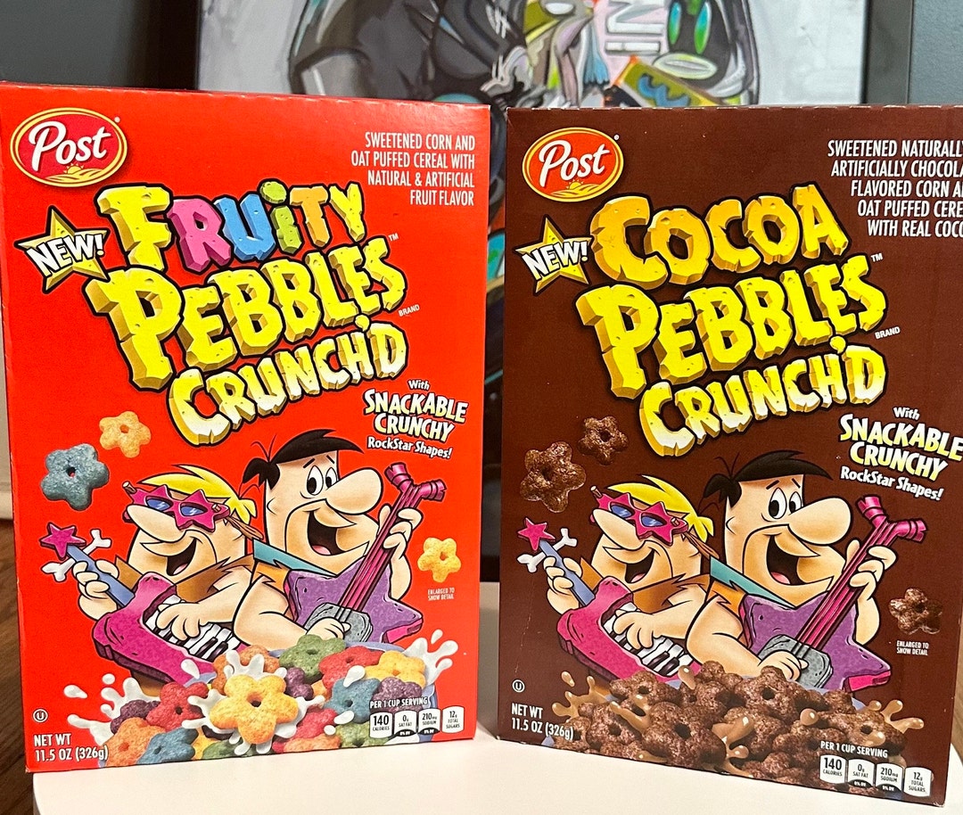 Fruity Peebles Cocoa Pebbles Crunch'd Cereal - Etsy