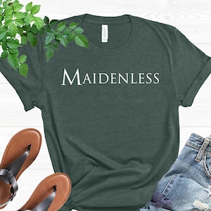 Maidenless T-shirt, Maidenless Mens T-shirt, No Maidens Shirt, Dark ...