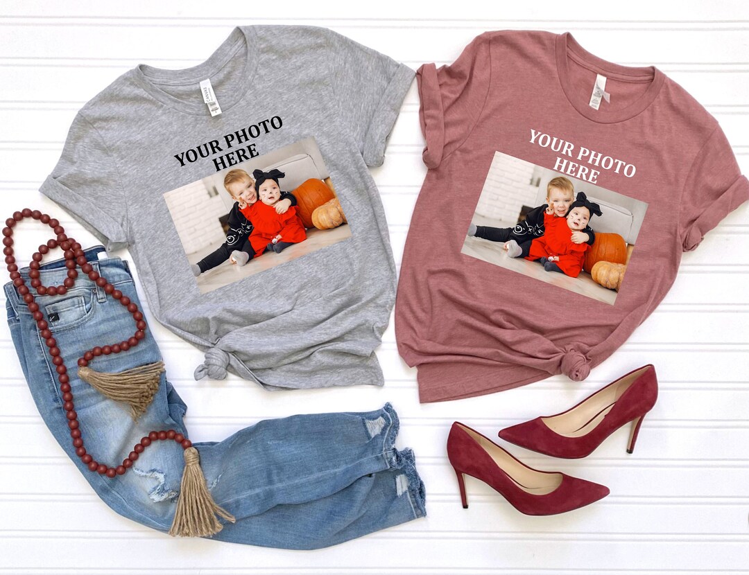 Custom Shirt With Photo, Family Photo Shirt, Custom Photo Shirt, Photo ...