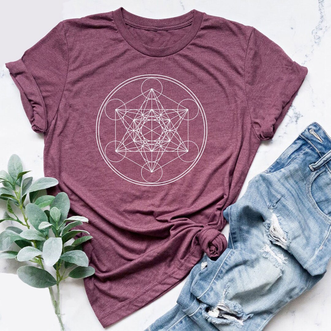 Mens Sacred Geometry Shirt, Minimalist Tee, Psychedelic Shirt ...