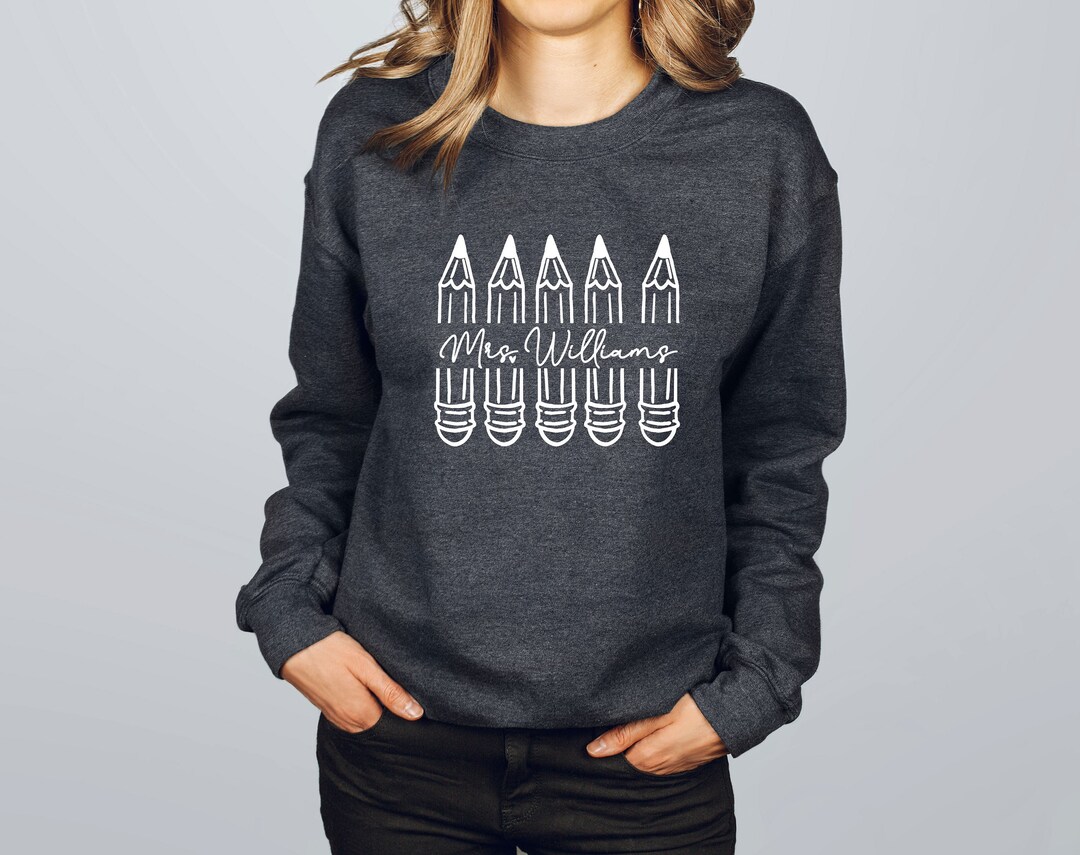 Teacher Name Sweatshirt Personalized Teacher Sweatshirt Teacher Team