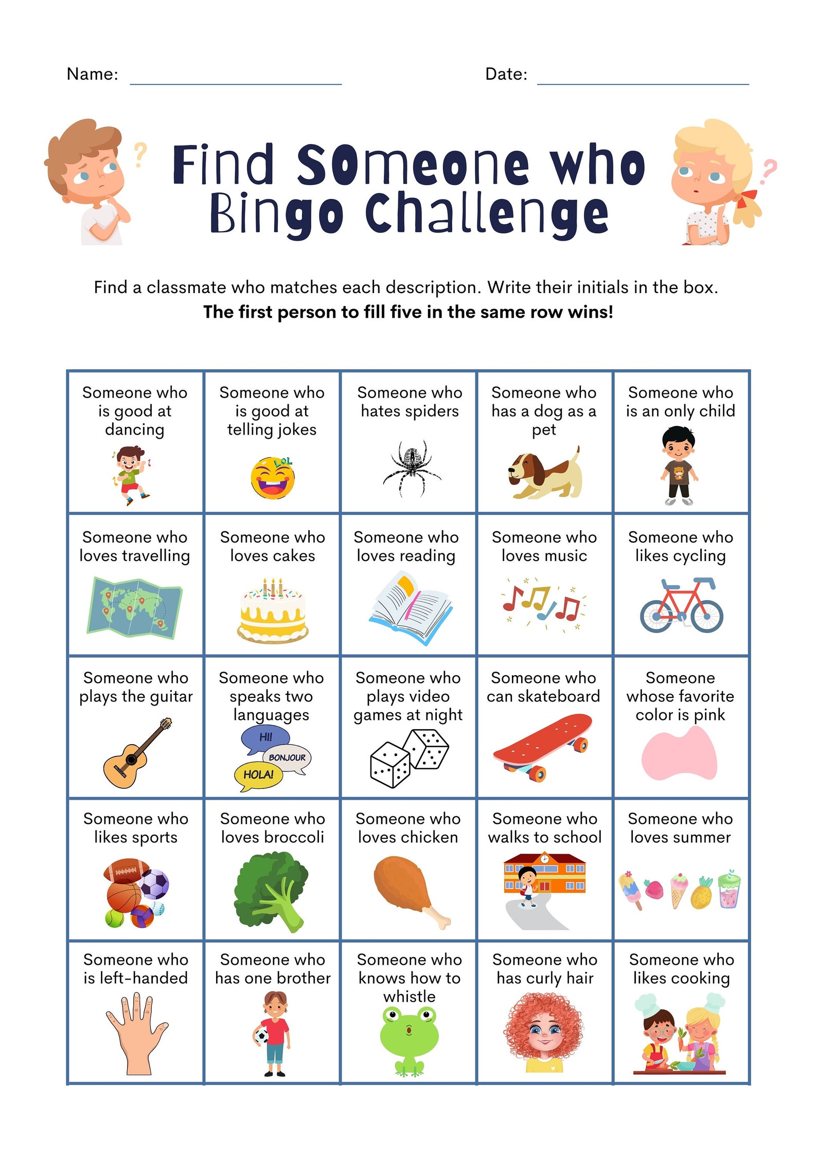 Find Someone Who.... Bingo - Etsy