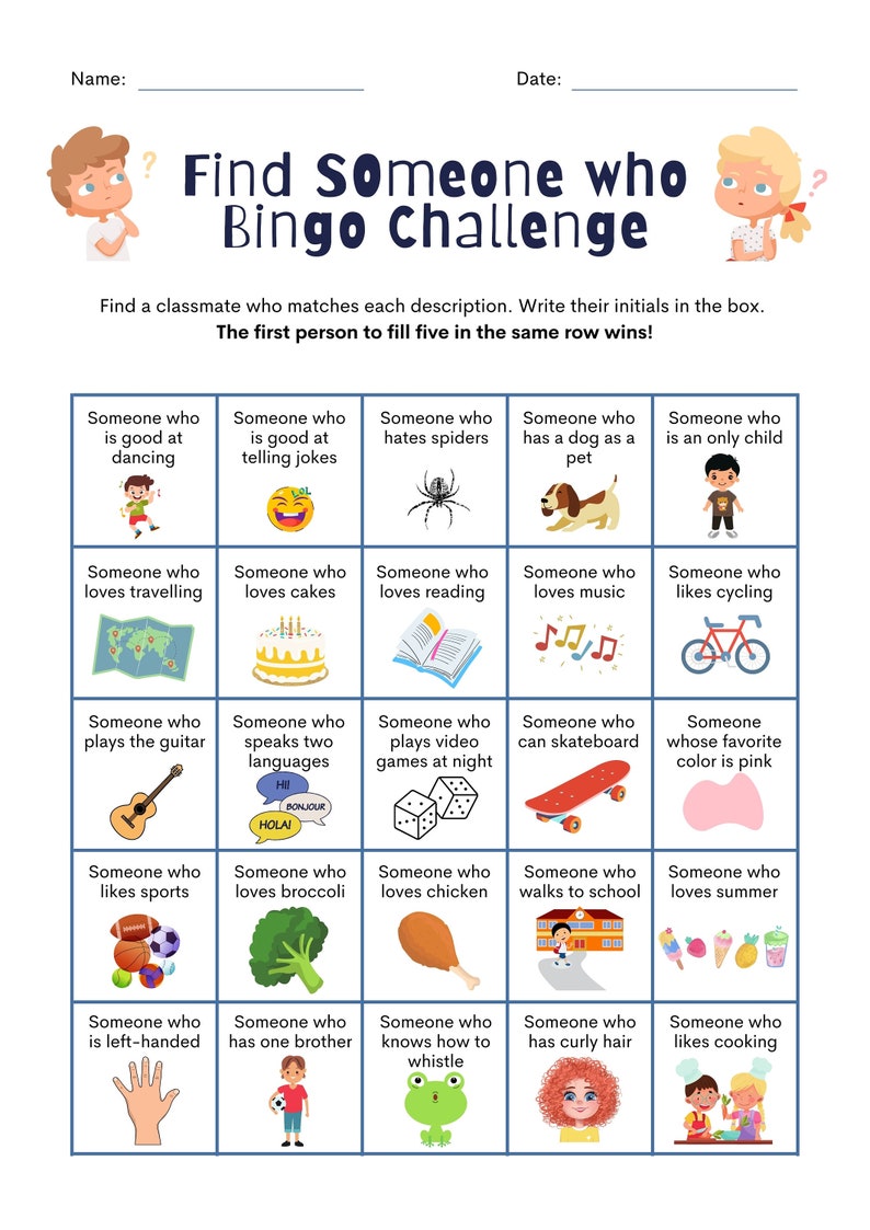 Find Someone Who.... Bingo - Etsy