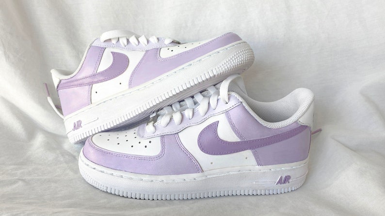 Lavender Purple Custom Air Force 1 Hand Painted AF1 Custom - Etsy