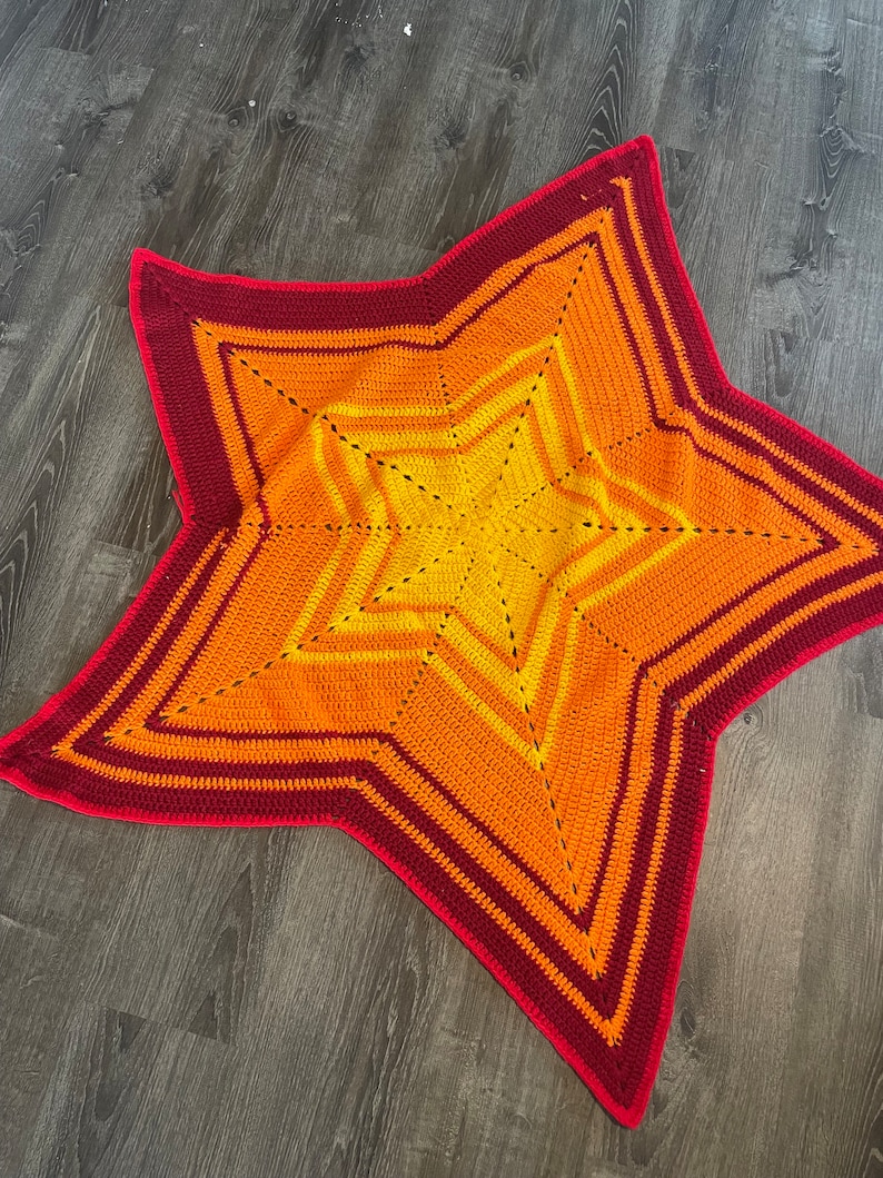 Smaller Crochet Star Blanket - Etsy