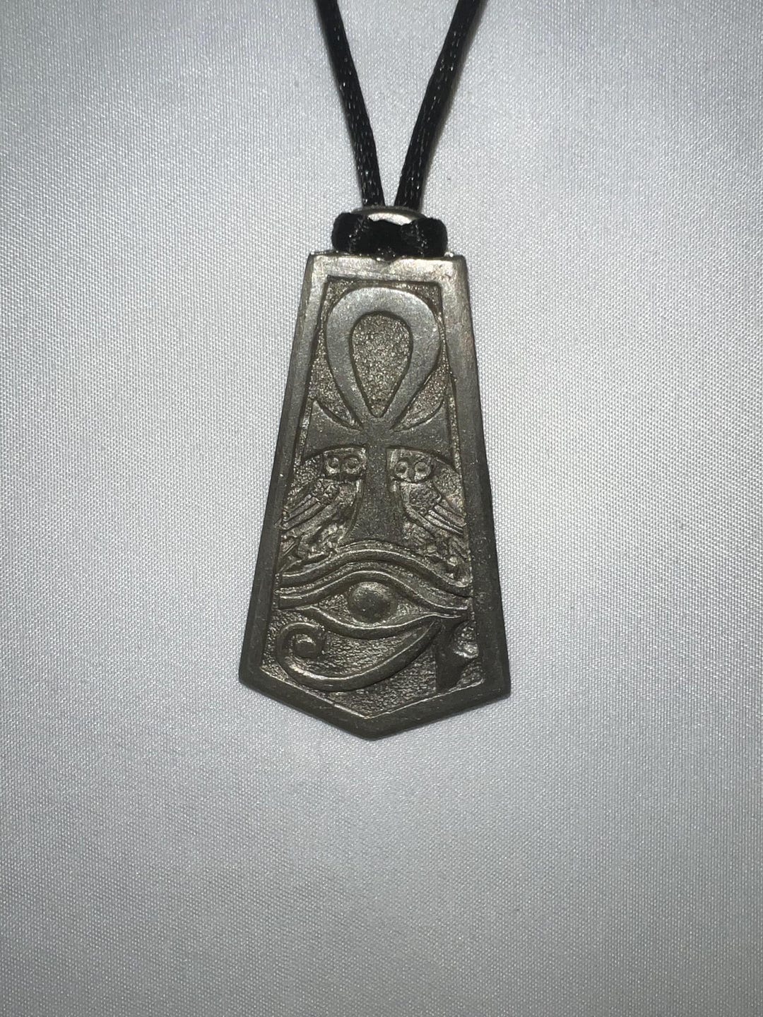 Hieroglyphic Eye of Ra Pewter Pendant - Etsy