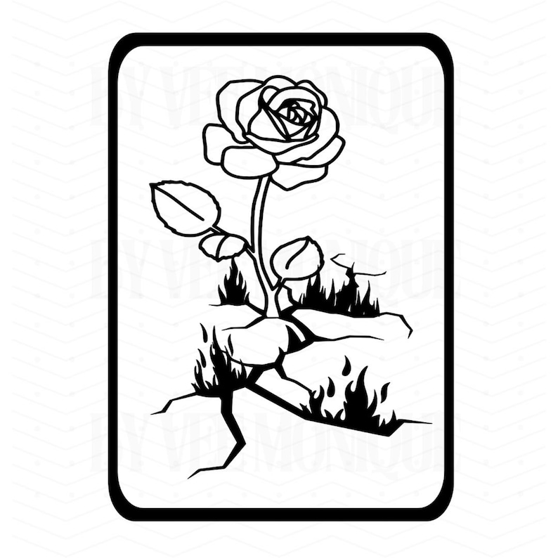 Rose That Grew From Concrete PNG - Etsy