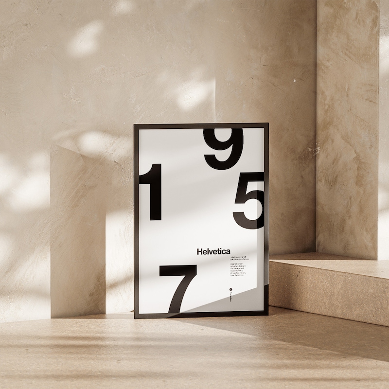 Helvetica Numbers - Etsy