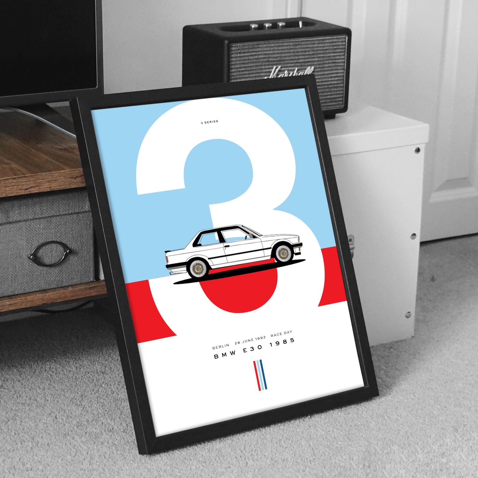 Wall Art Poster Design Digital Download Printable 1985 BMW E30 ...