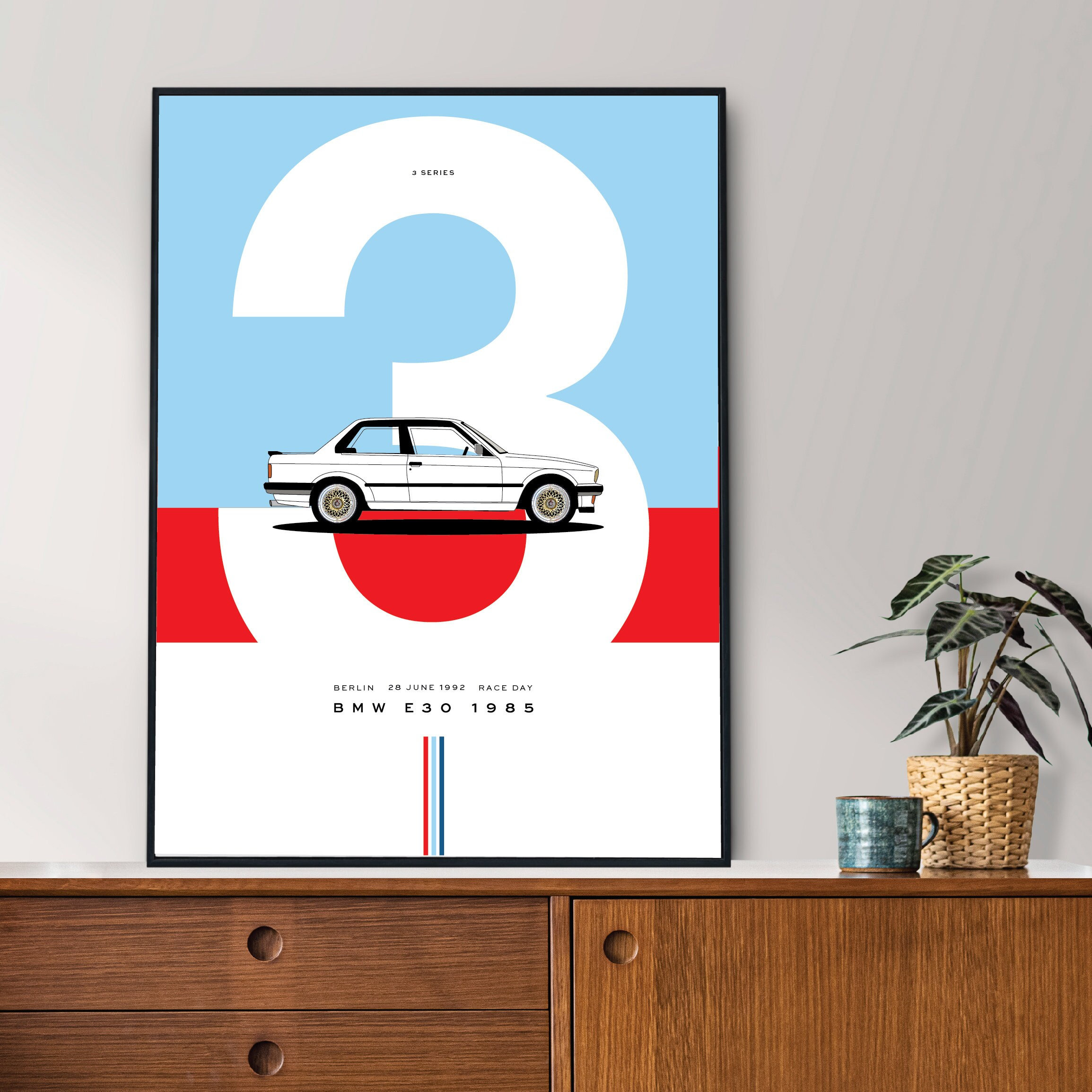 Wall Art Poster Design Digital Download Printable 1985 BMW E30 ...