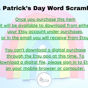 Word Scramble St Patrick's Day Activity. Educational Game, School Party ...