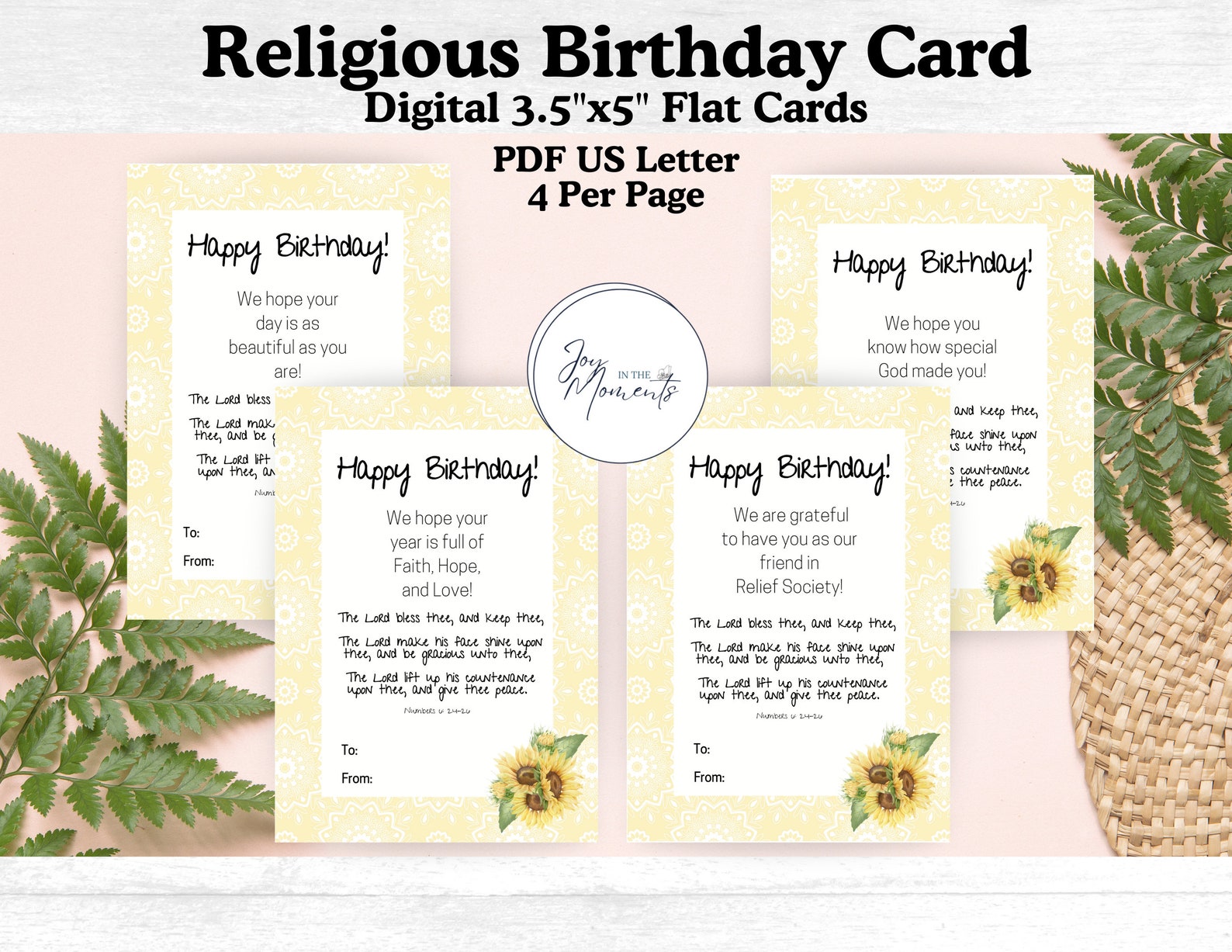 Religious Birthday Card, Numbers 62426, Bible Verse Birthday, the Lord ...