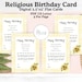 Religious Birthday Card, Numbers 62426, Bible Verse Birthday, the Lord ...