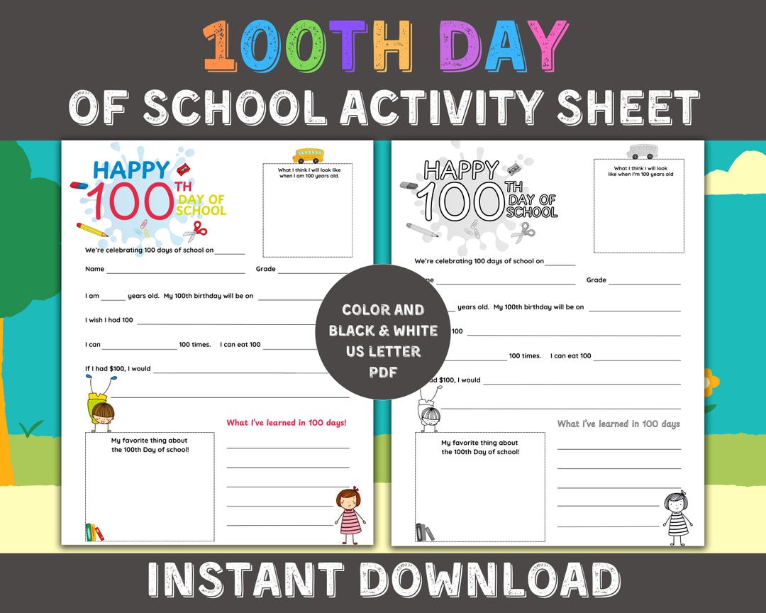 100 Days of School, 100th Day of School, Teacher Resource, Memory Box ...